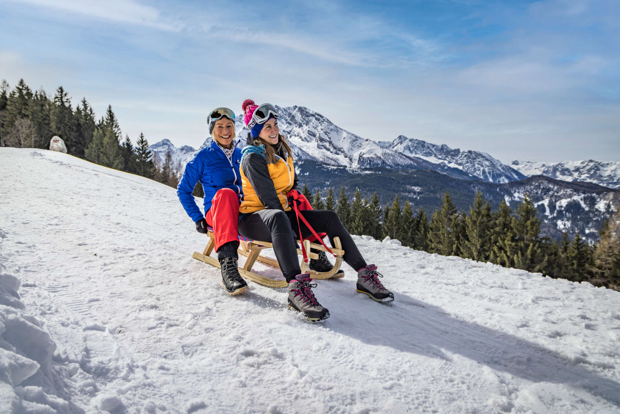 Rodelbahn Jennerhex an der Mittelstation