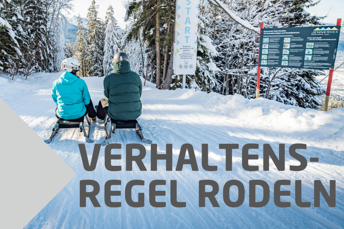 Rodelbahn Jennerhex an der Bergstation